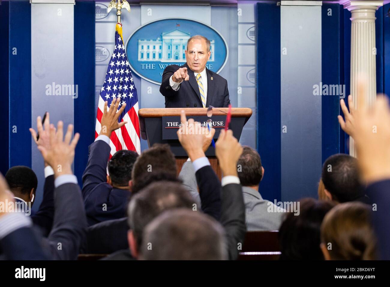 Acting Commissioner of Customs and Border Protection Mark Morgan speaks ...