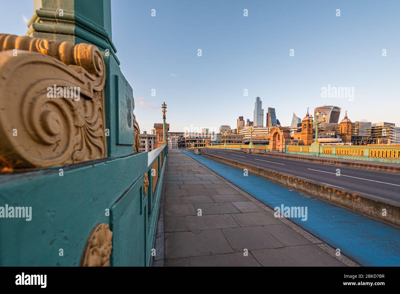 London, United Kingdom, 02.05.2020: The city empty street during the ...