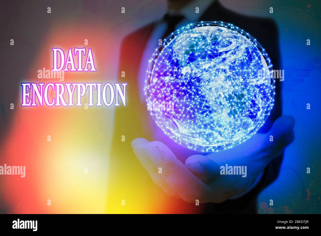 Handwriting text Data Encryption. Conceptual photo Symmetrickey ...