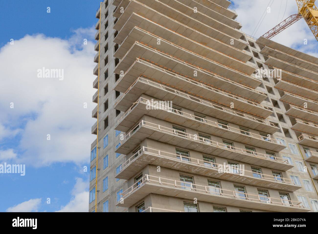 Modern technologies for the construction of a skyscraper made of ...