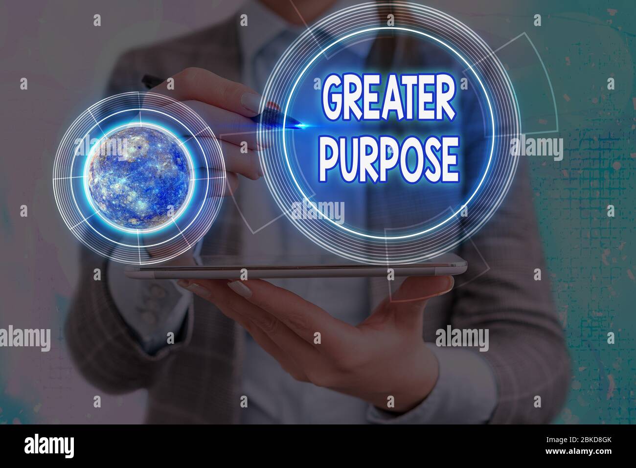 Conceptual hand writing showing Greater Purpose. Concept meaning Extend ...