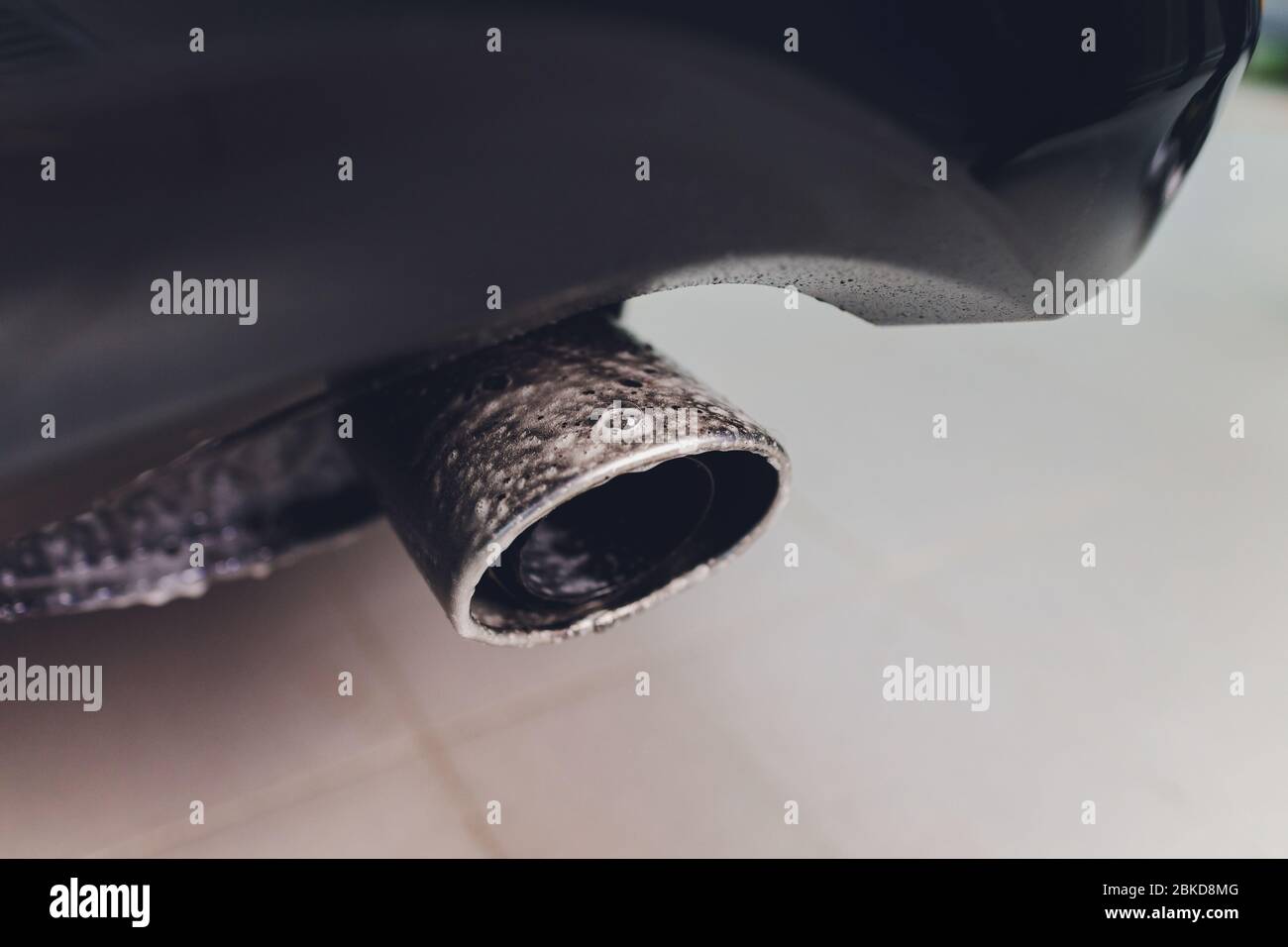 Car exhaust pipe with soap. Car wash background Stock Photo - Alamy