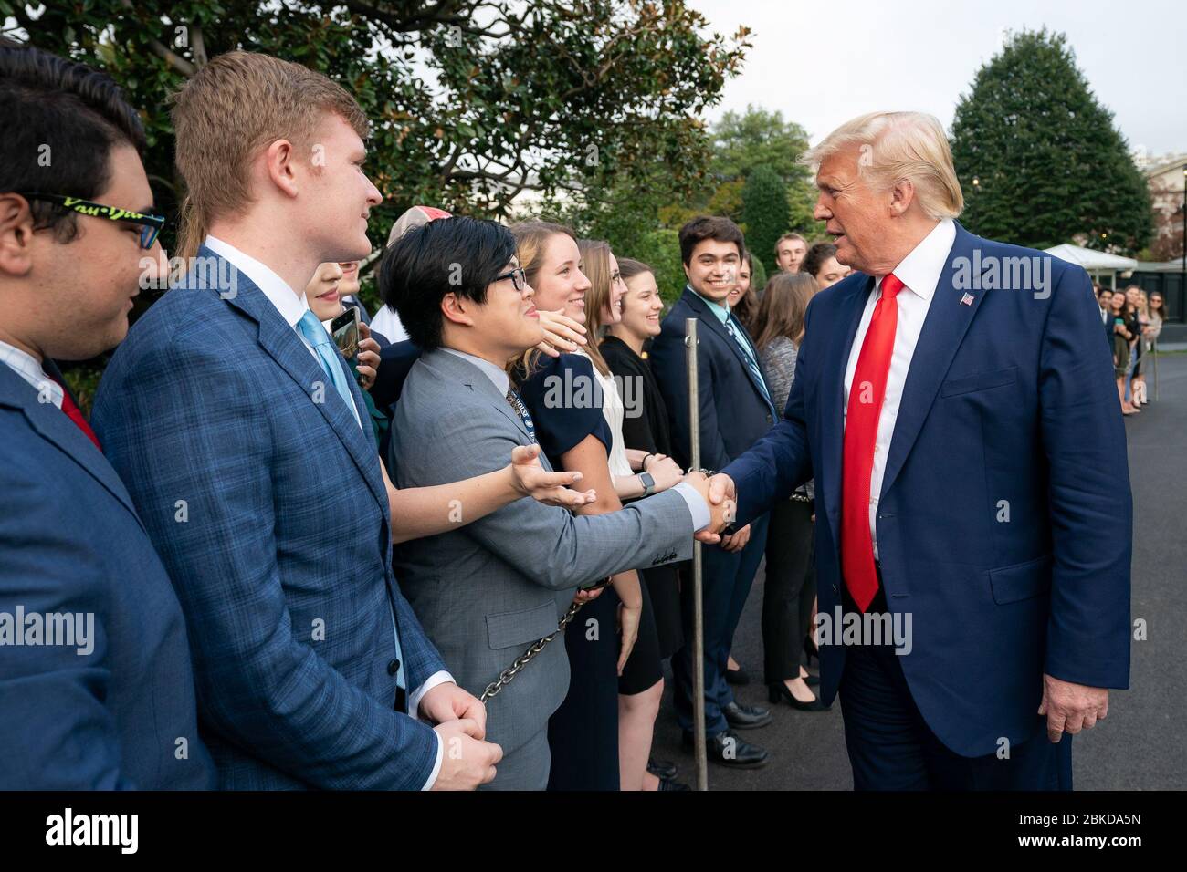 This official photo shows President Donald J. Trump returning from ...