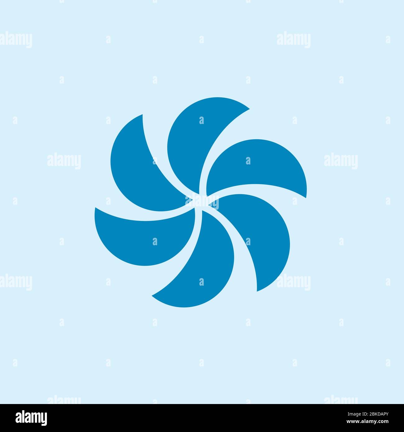 simple circle fan propeller symbol logo vector Stock Vector Image & Art ...
