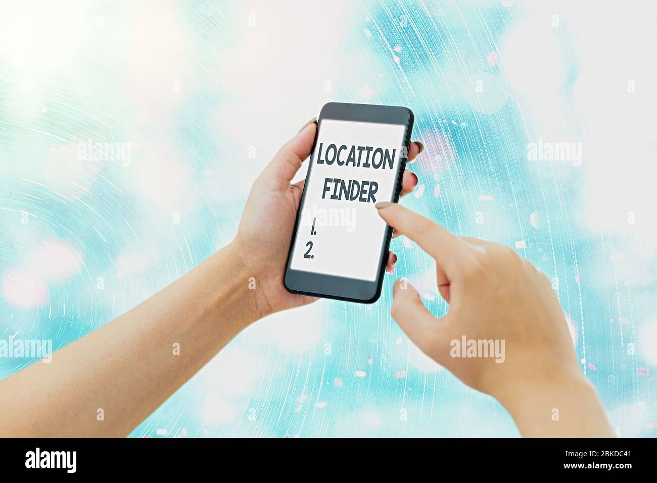 Conceptual hand writing showing Location Finder. Concept meaning A ...