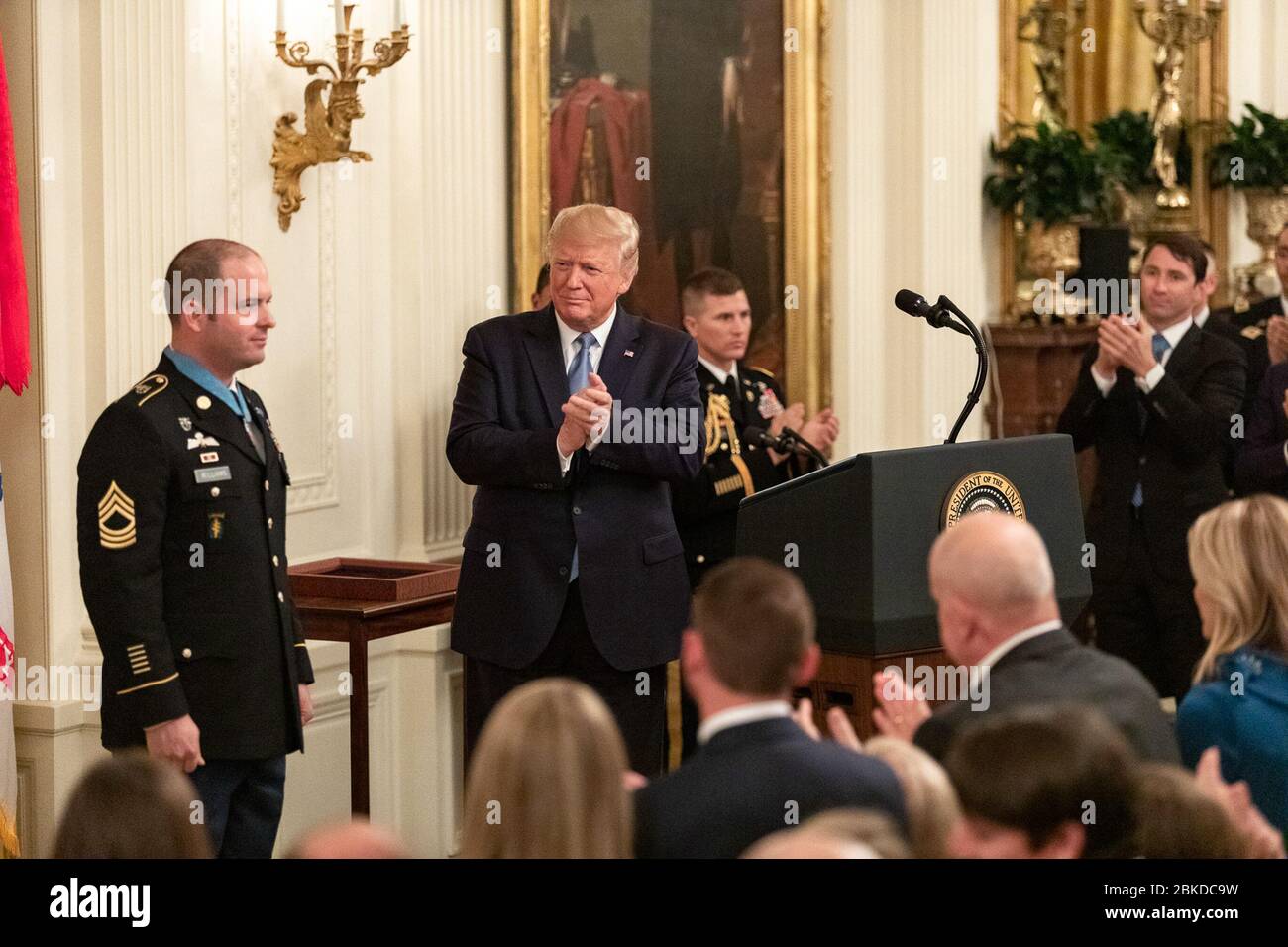 On October 30, 2019, President Donald Trump awarded the Medal of Honor ...