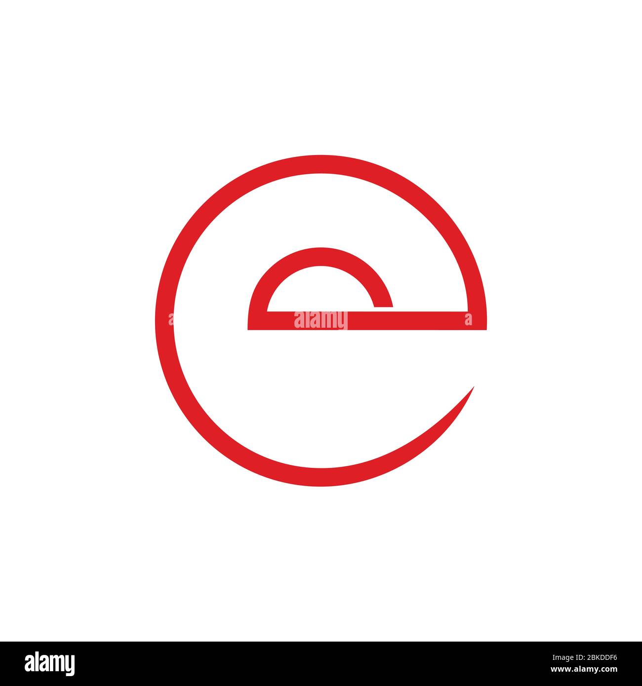 letter e circle geometric line logo vector Stock Vector Image & Art - Alamy