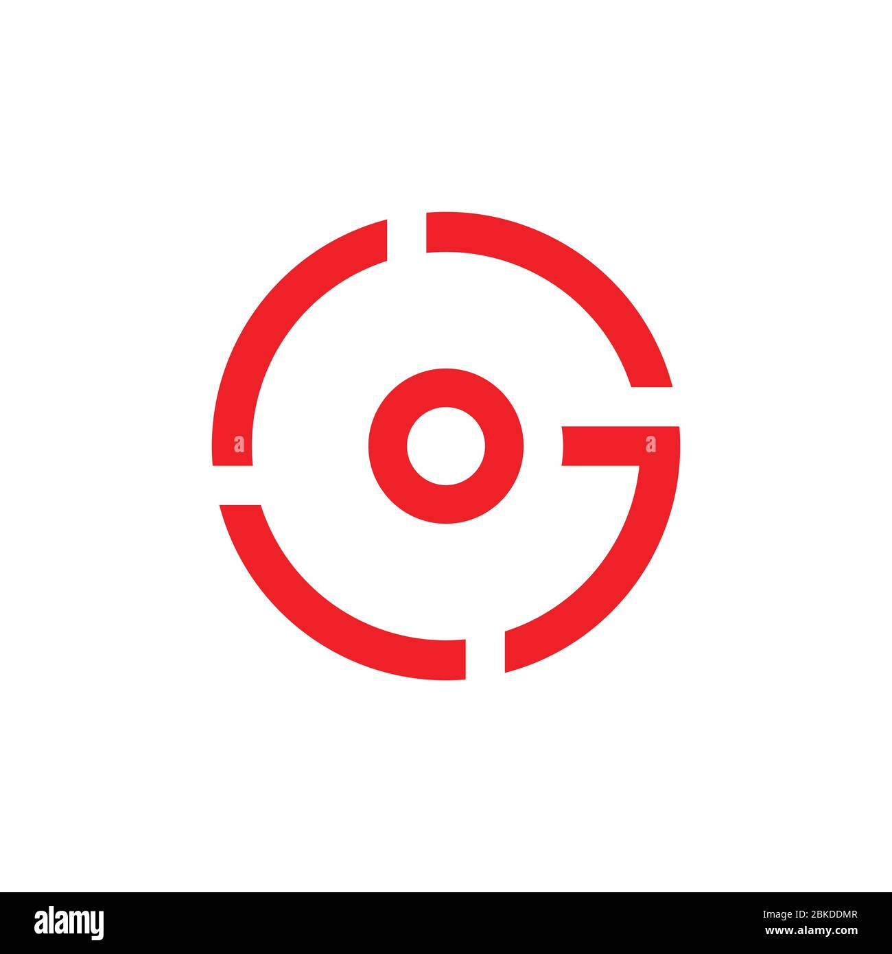 number g simple geometric circle line logo vector Stock Vector Image ...