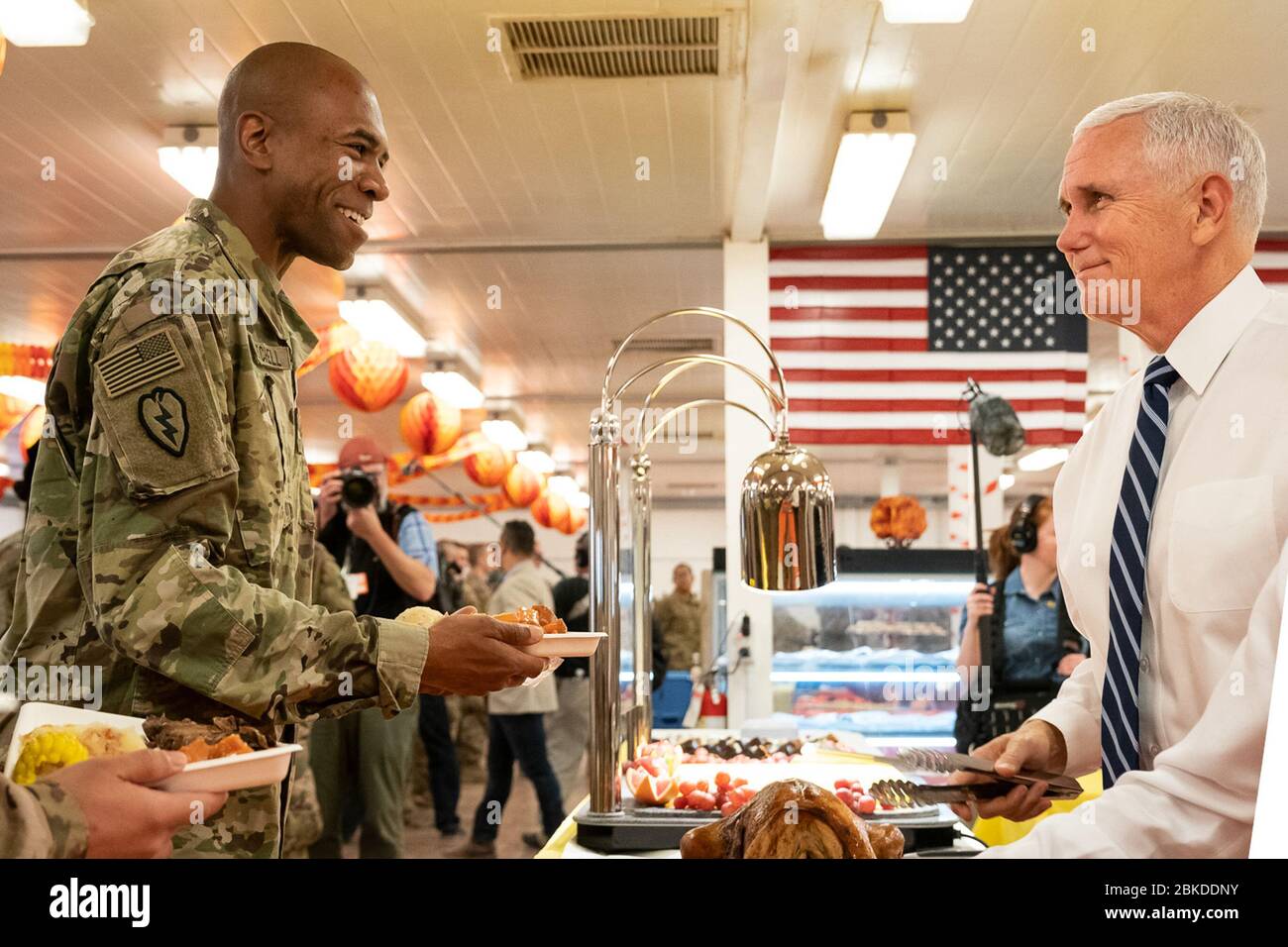 On November 23, 2019, Vice President Mike Pence made a surprise visit ...