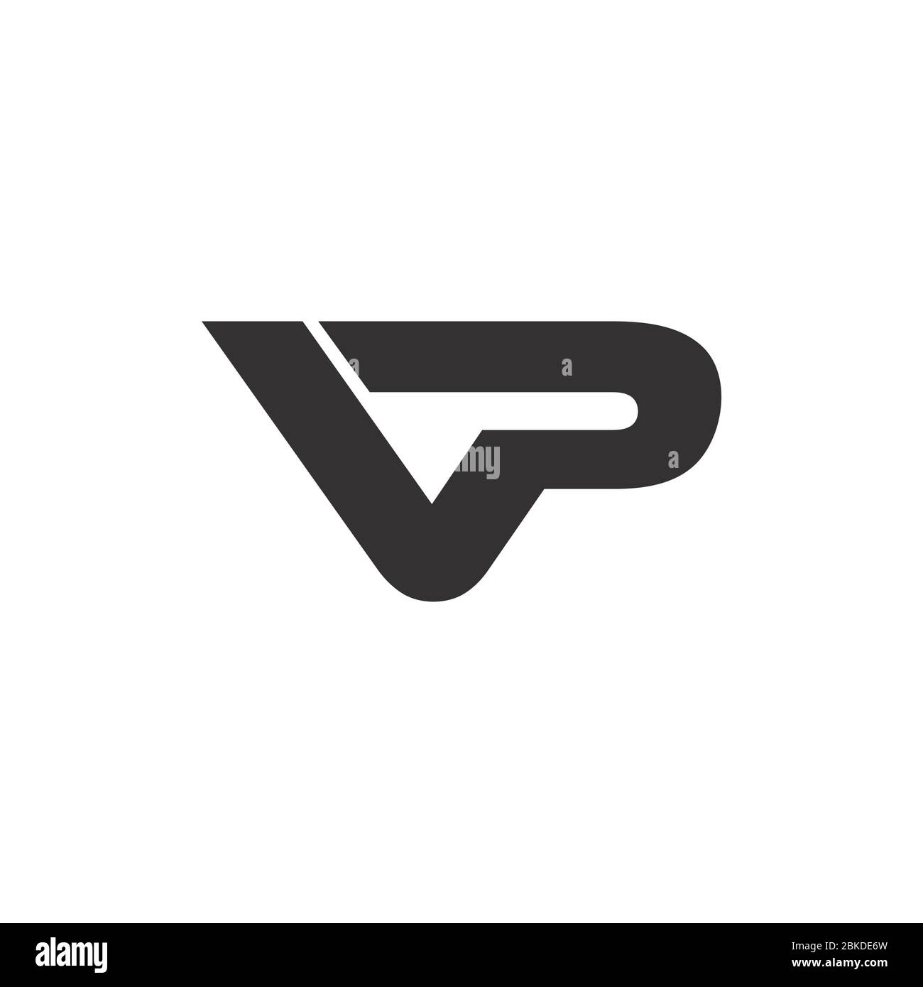 letter vp simple linked geometric logo vector Stock Vector Image & Art ...