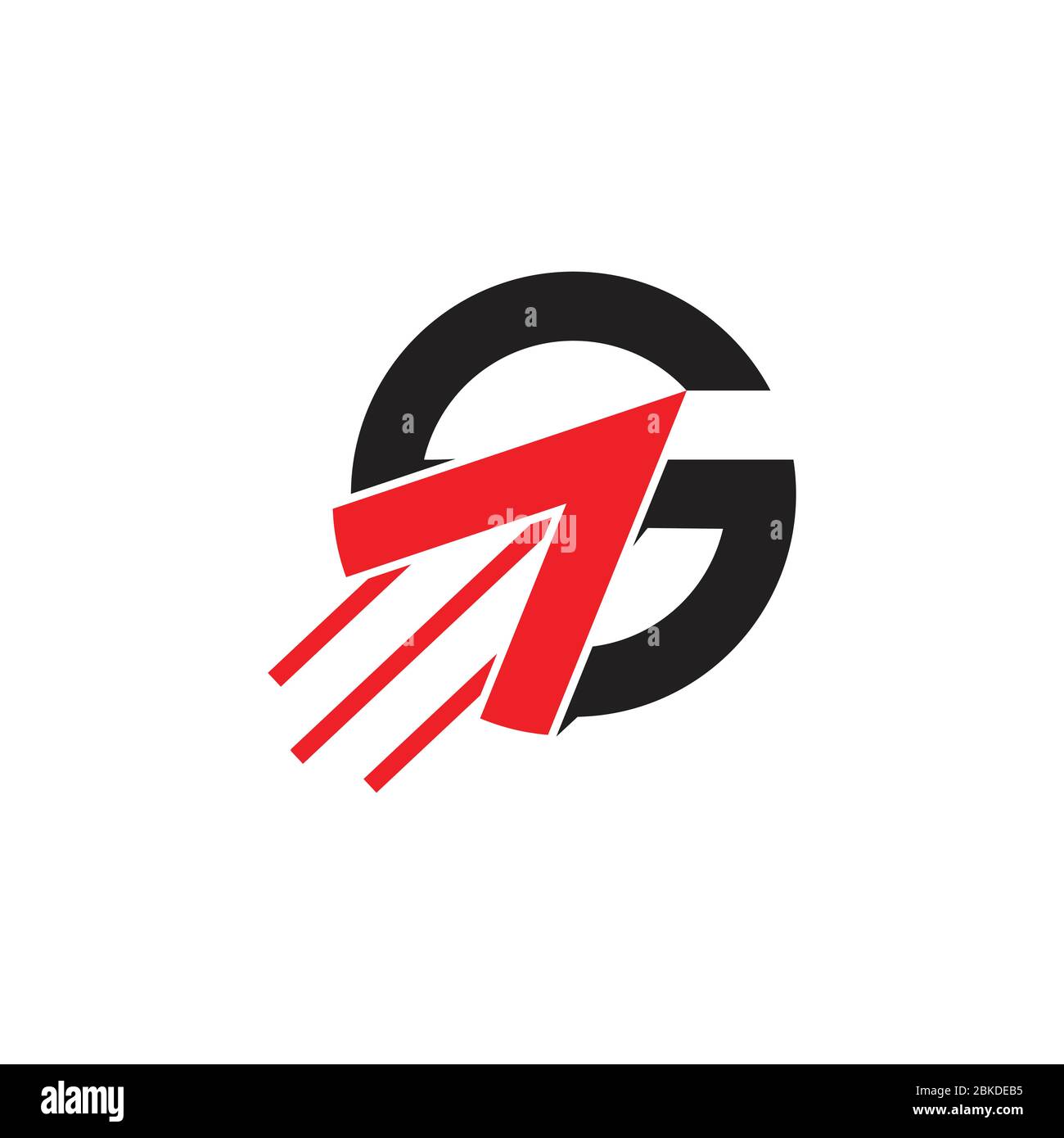 letter g fast movement arrow geometric logo vector Stock Vector Image ...