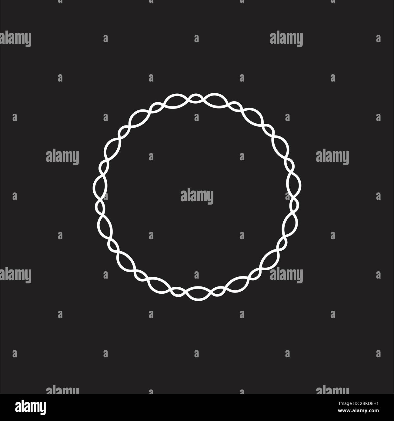 linked wires frame simple vector Stock Vector Image & Art - Alamy