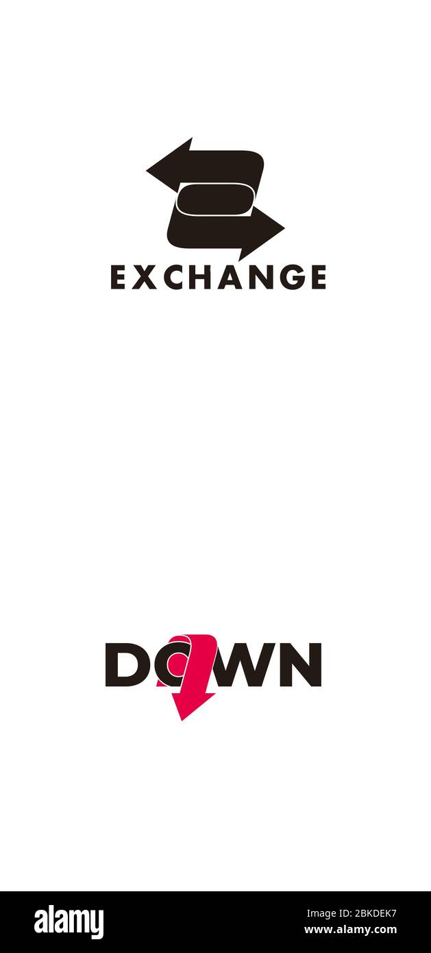 exchange arrow geometric 3d flat symbol logo vector Stock Vector Image ...