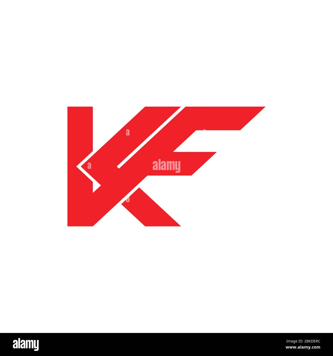 letter kf geometric flat logo vector Stock Vector Image & Art - Alamy