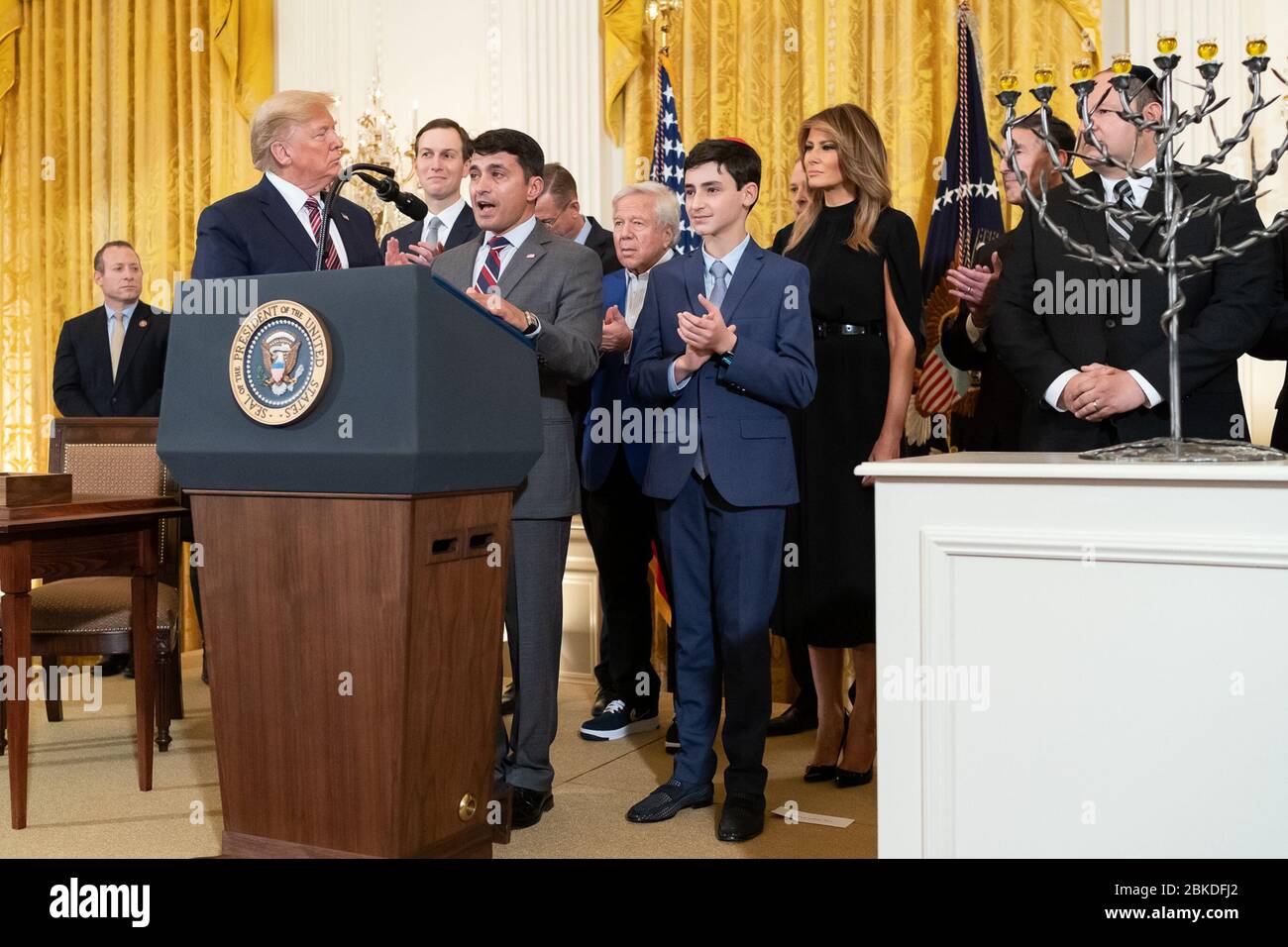 President Donald J. Trump and First Lady Melania Trump attend the ...
