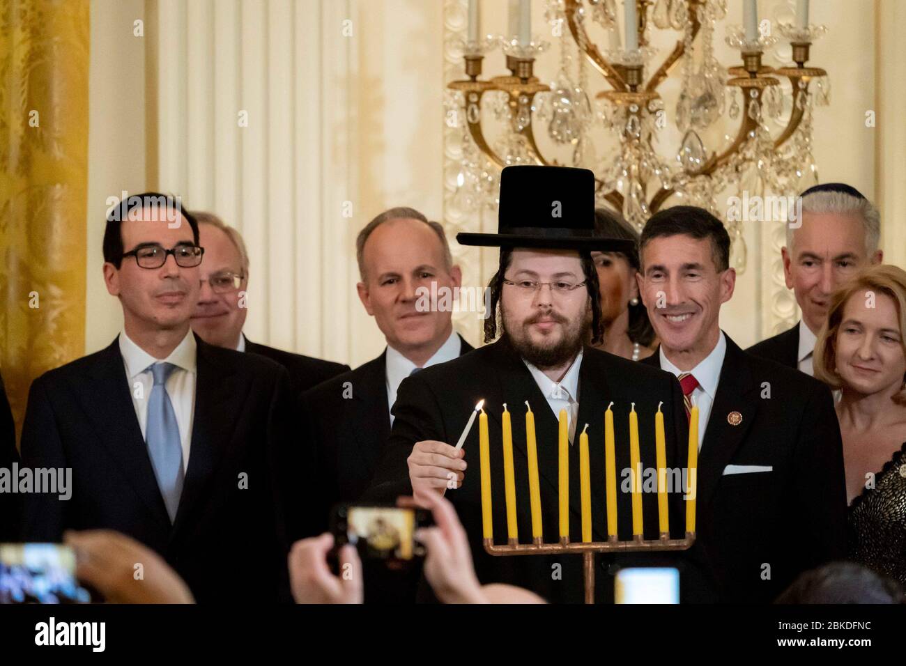 On December 11, 2019, a Menorah was lit during the Hanukkah Reception ...