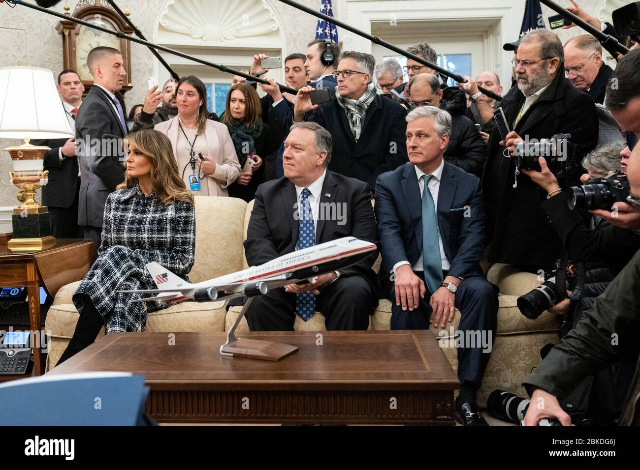 On January 7, 2020, President Donald Trump, First Lady Melania Trump ...