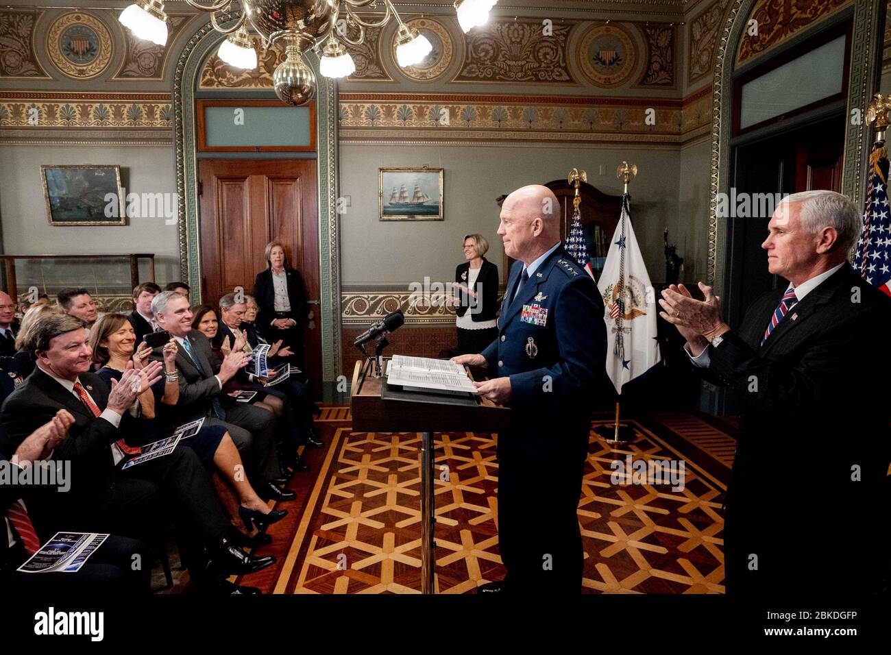 On January 14, 2020, Vice President Mike Pence attended the swearing-in ...