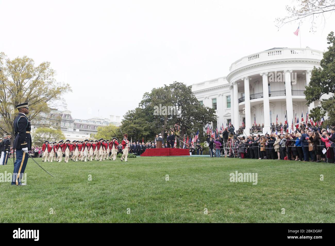 On an official state visit, President Emmanuel Macron of France and his ...