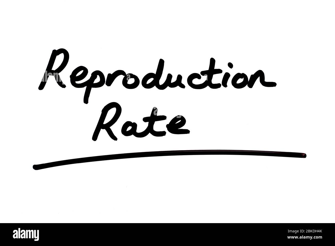 Reproduction Rate handwritten on a white background. The Reproduction ...