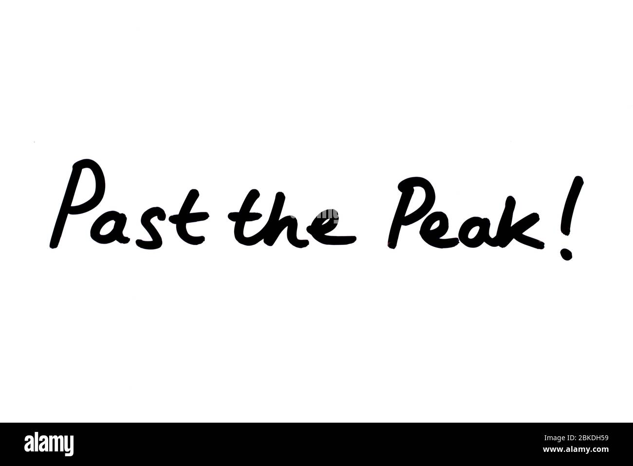 We are past the peak Cut Out Stock Images & Pictures - Alamy