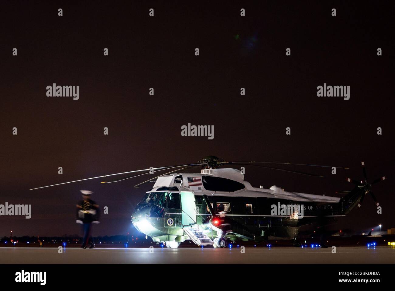 President Donald Trump returns from a trip to Florida, as captured in ...
