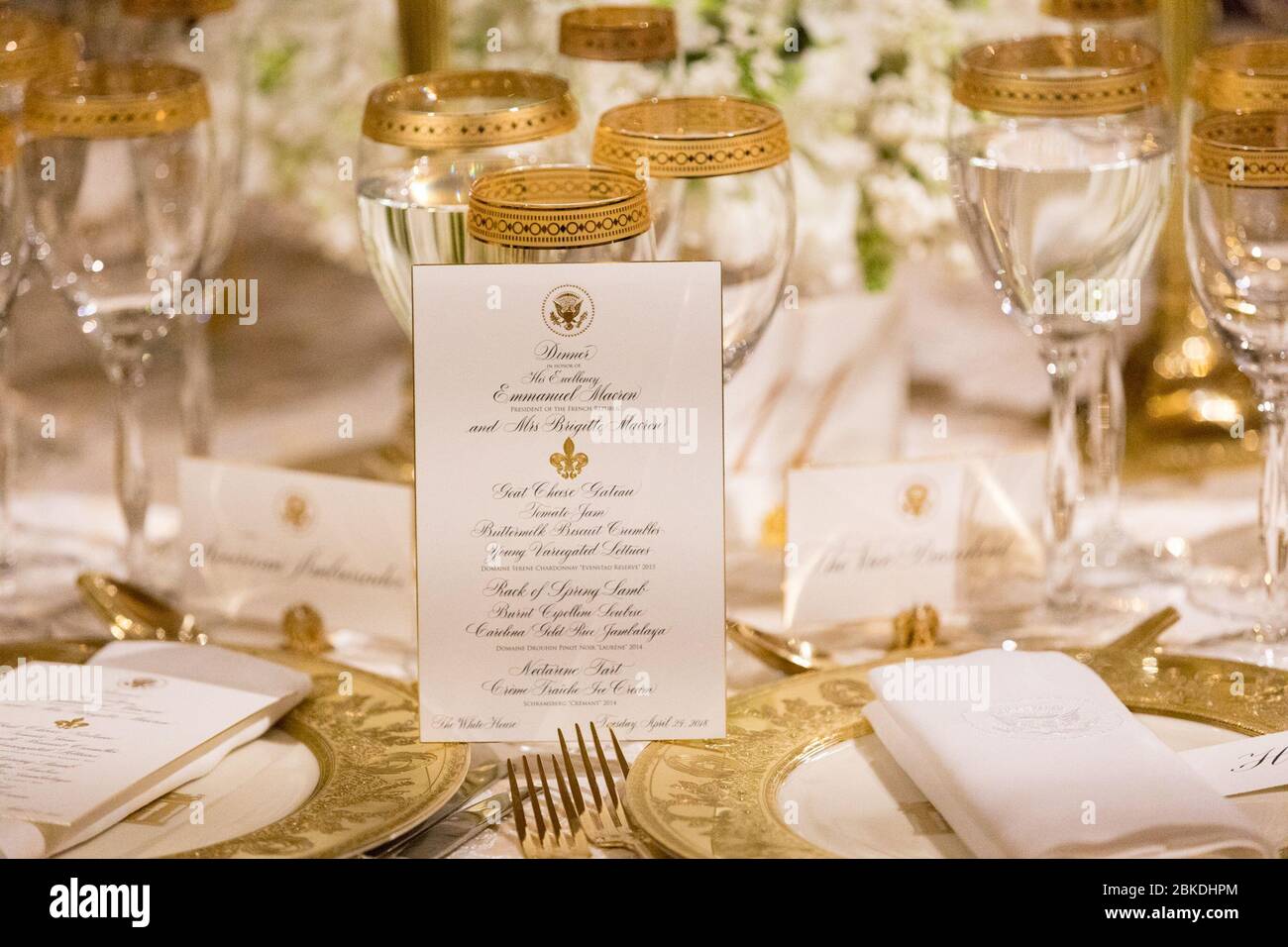An official state dinner was hosted for the President of France ...