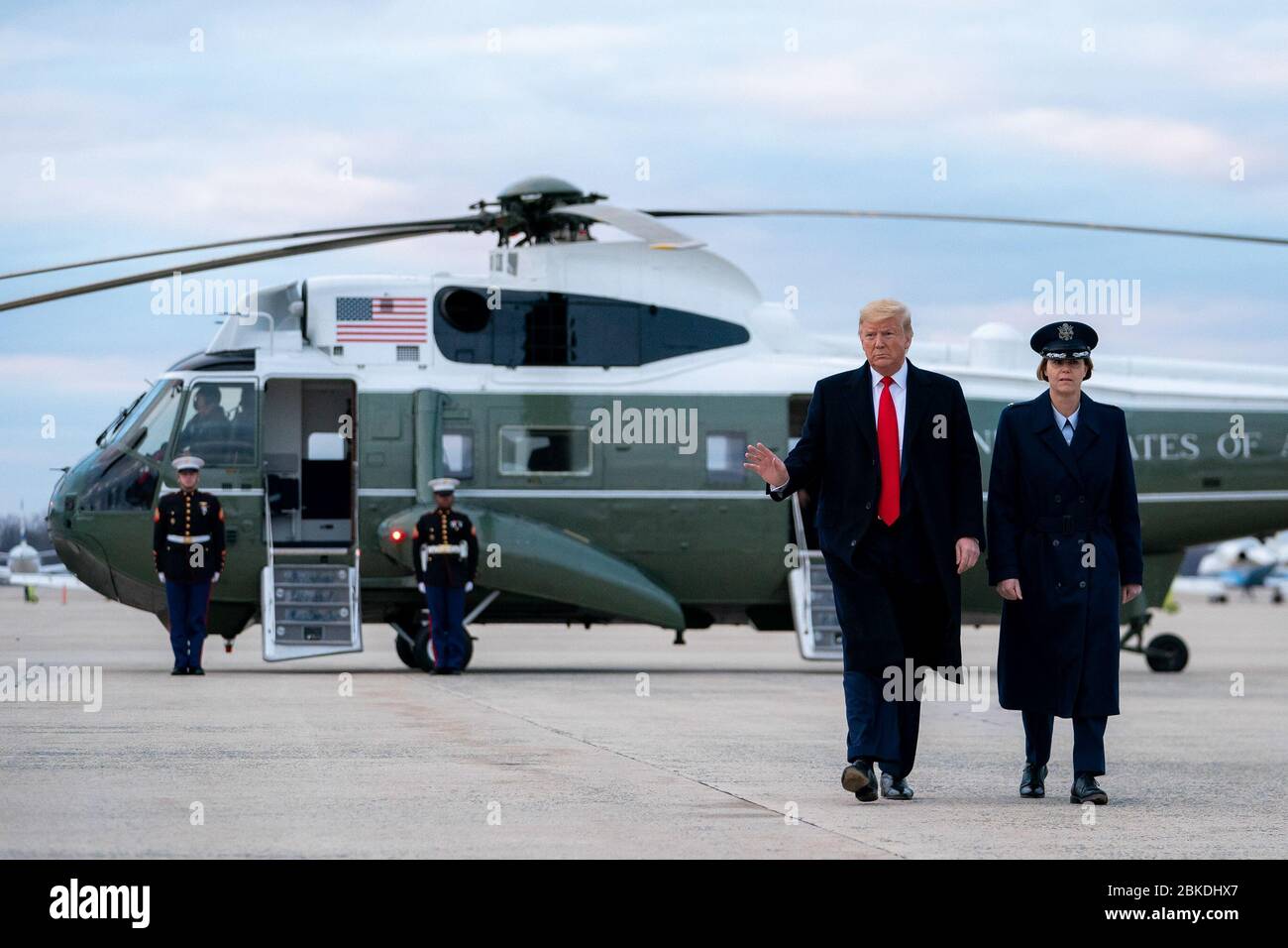 On January 28, 2020, President Donald Trump was escorted to Air Force ...