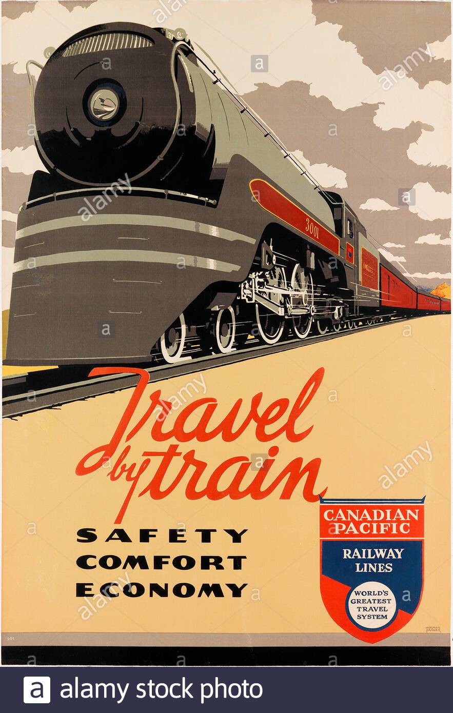 Canadian Pacific Railway Poster High Resolution Stock Photography and ...