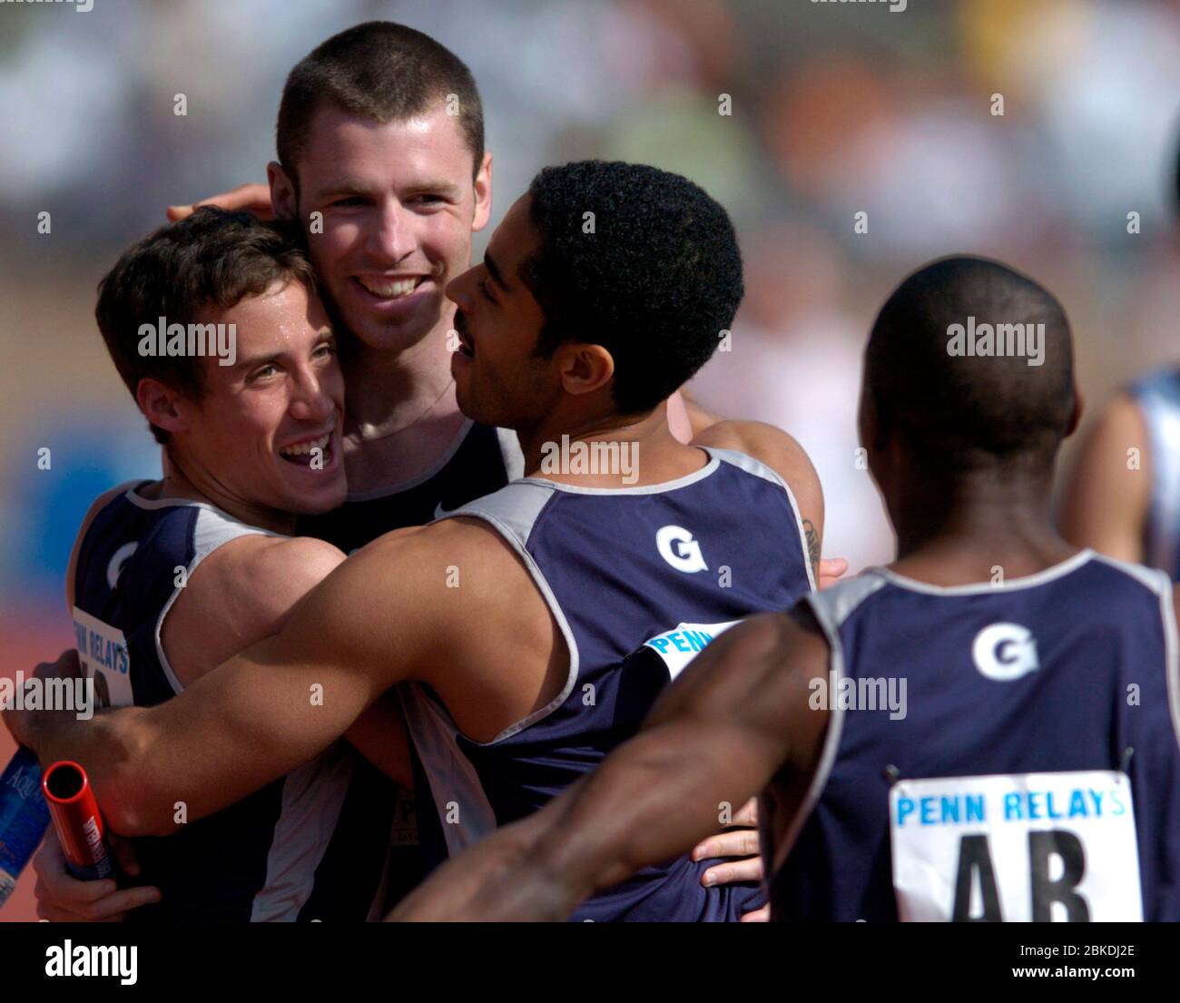 Philadelphia, United States. 24th Apr, 2004. From left: Chris Lukezic ...