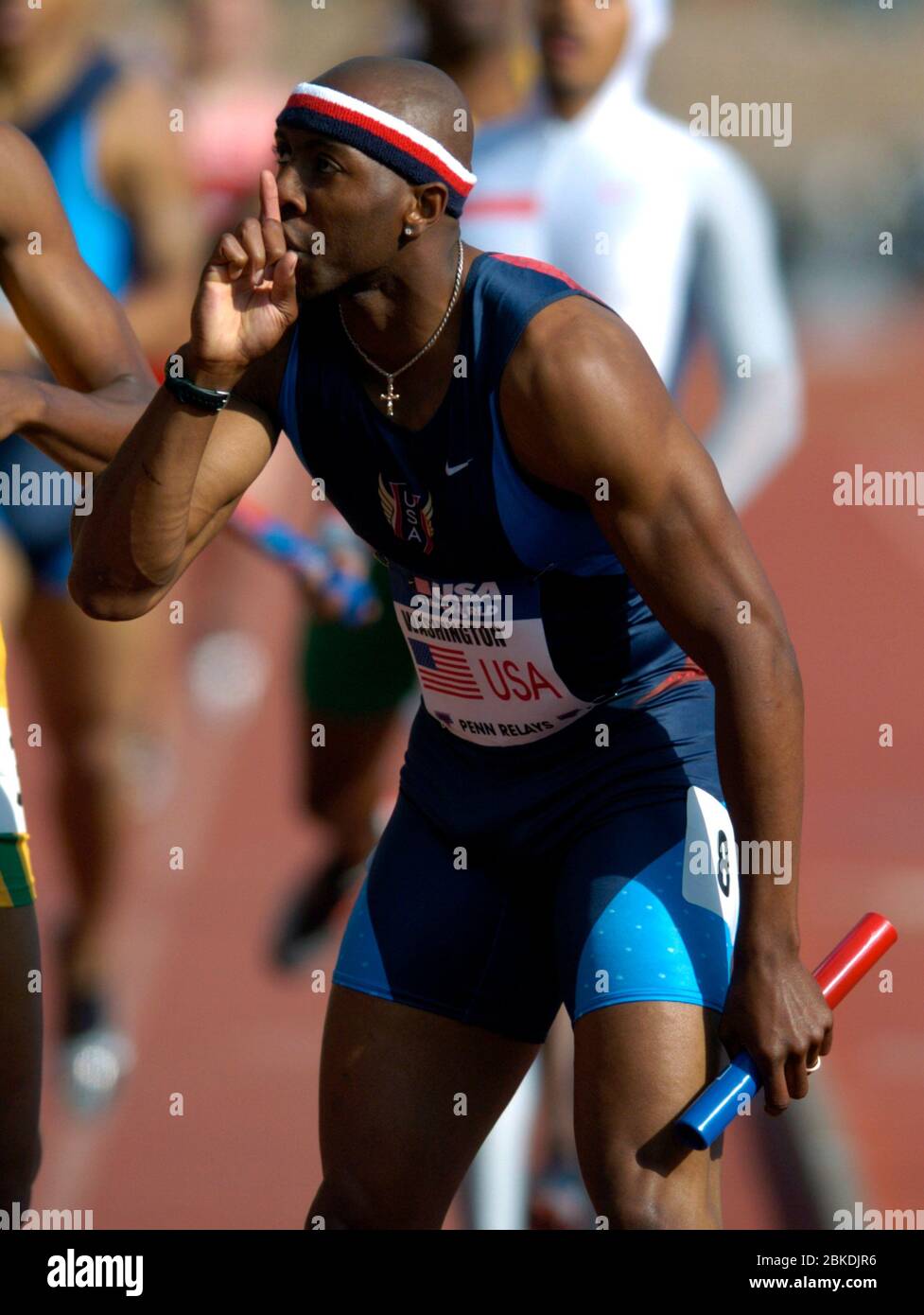 Philadelphia, United States. 24th Apr, 2004. Tyree Washington gestures ...