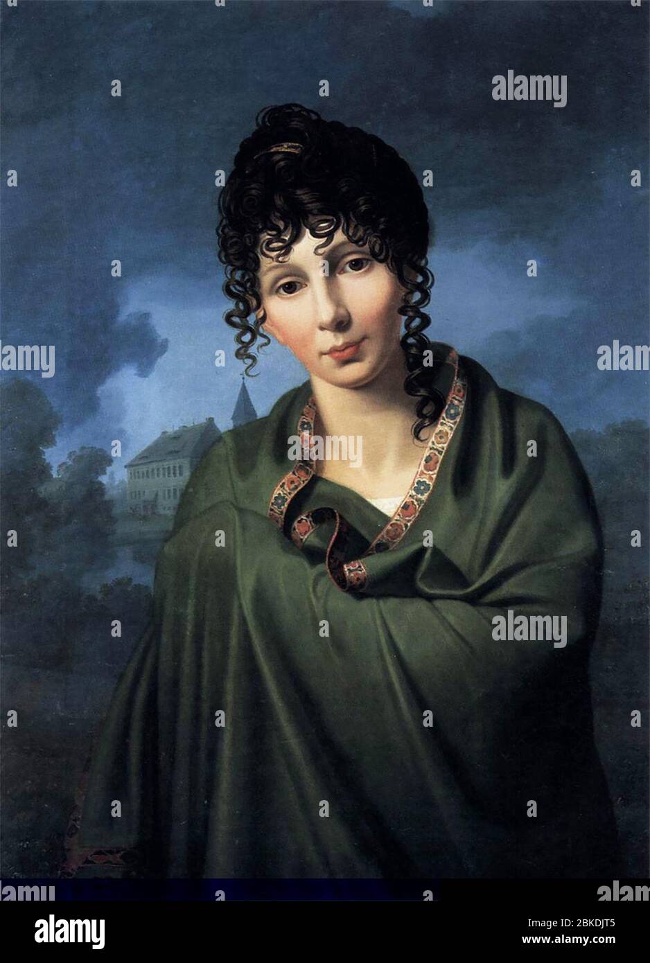 Countess Luise von Voss - Wrapped in a cashmere shawl, her manor ...