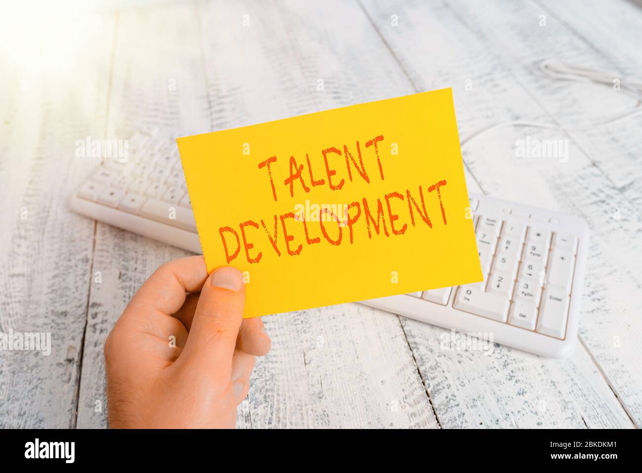 Conceptual hand writing showing Talent Development. Concept meaning Building Skills Abilities ...