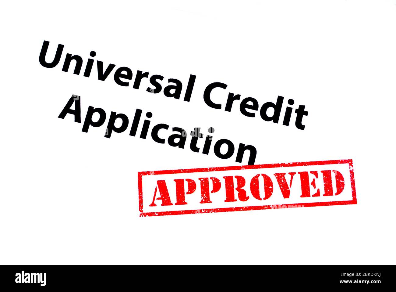 Universal credit payment Cut Out Stock Images & Pictures - Alamy
