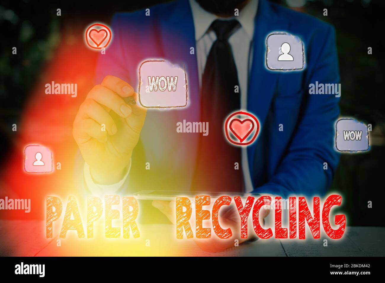 Handwriting text Paper Recycling. Conceptual photo Using the waste ...