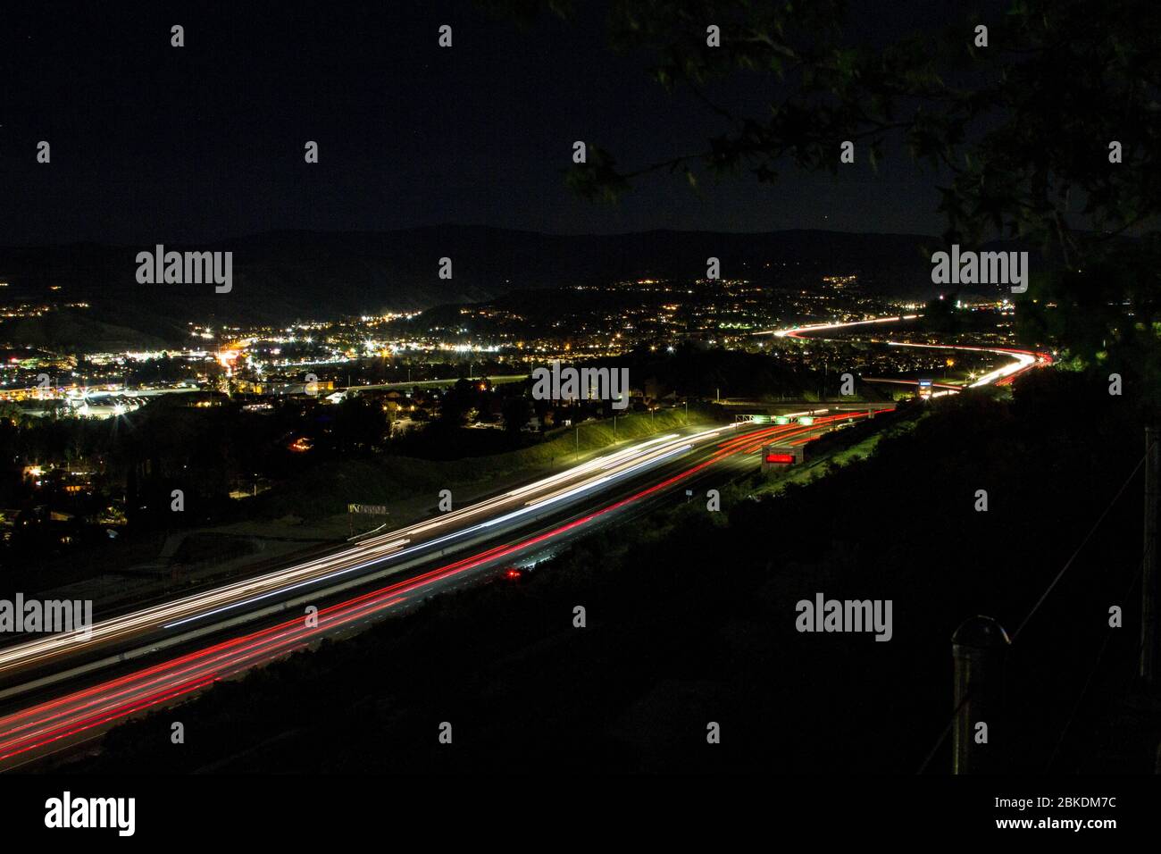 Freeway lights hi-res stock photography and images - Alamy