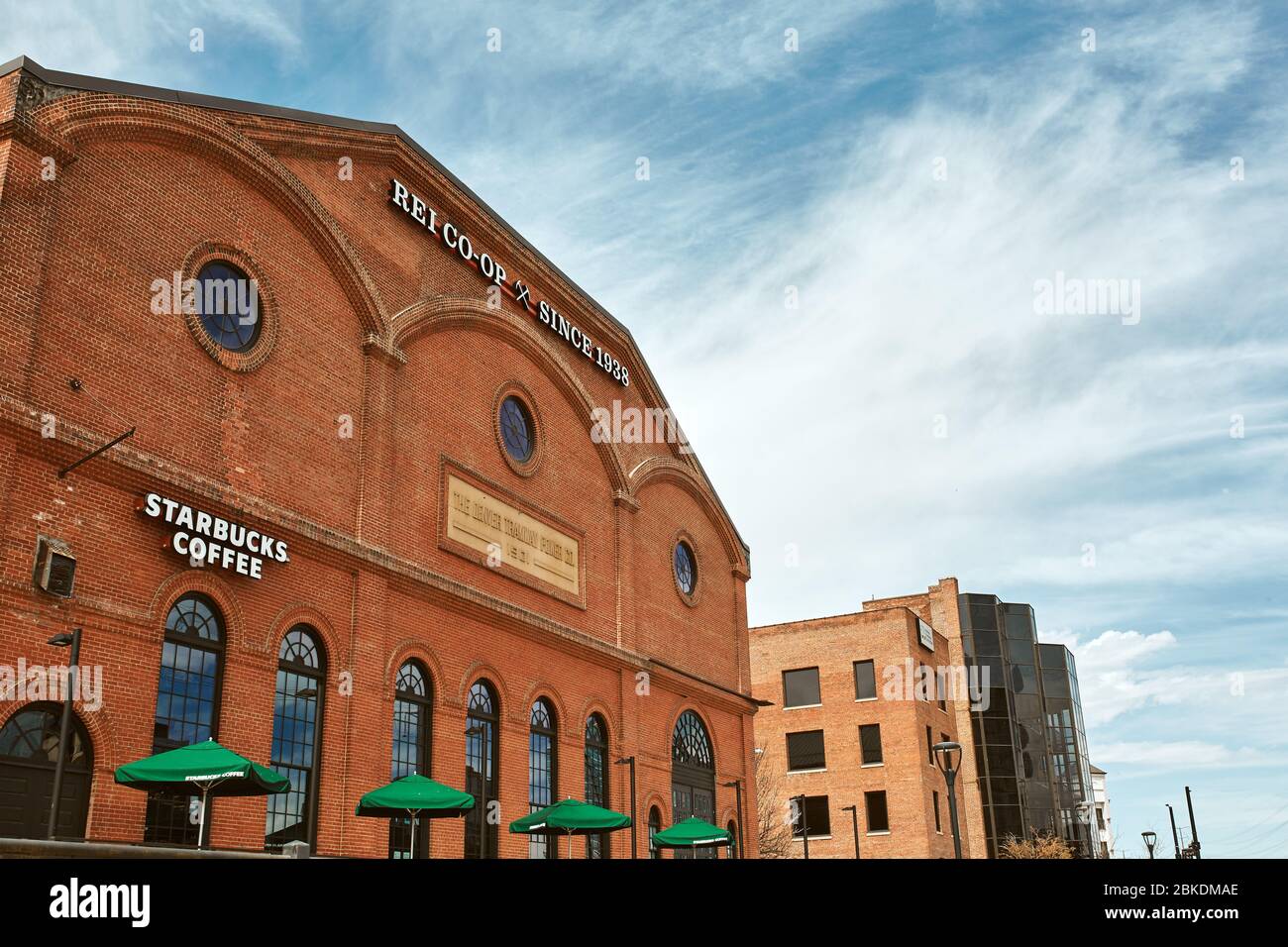 Denver, Colorado - May 1st, 2020: Exterior of REI Flagship store ...