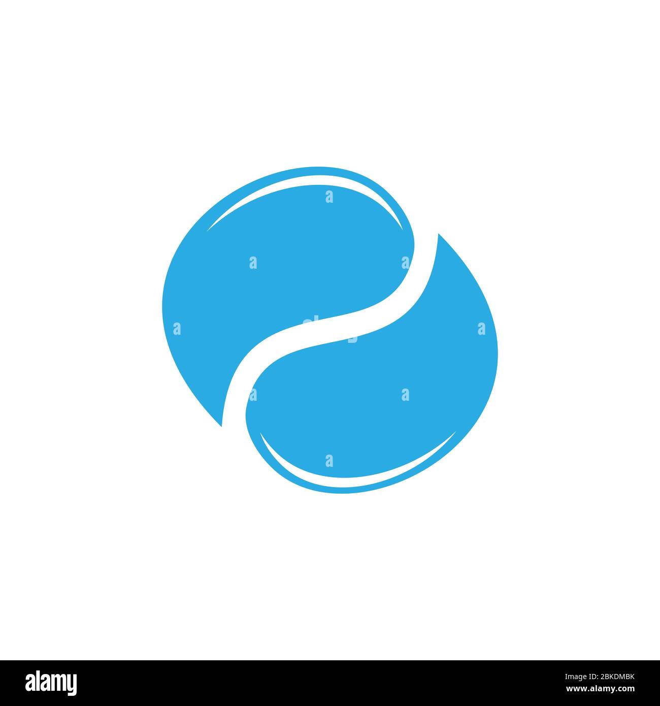 fresh blue water circle geometric logo vector Stock Vector Image & Art ...