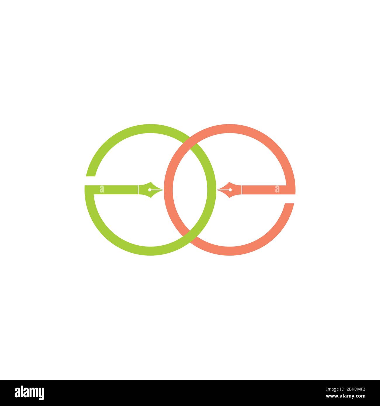 letter ge linked circle logo vector Stock Vector Image & Art - Alamy