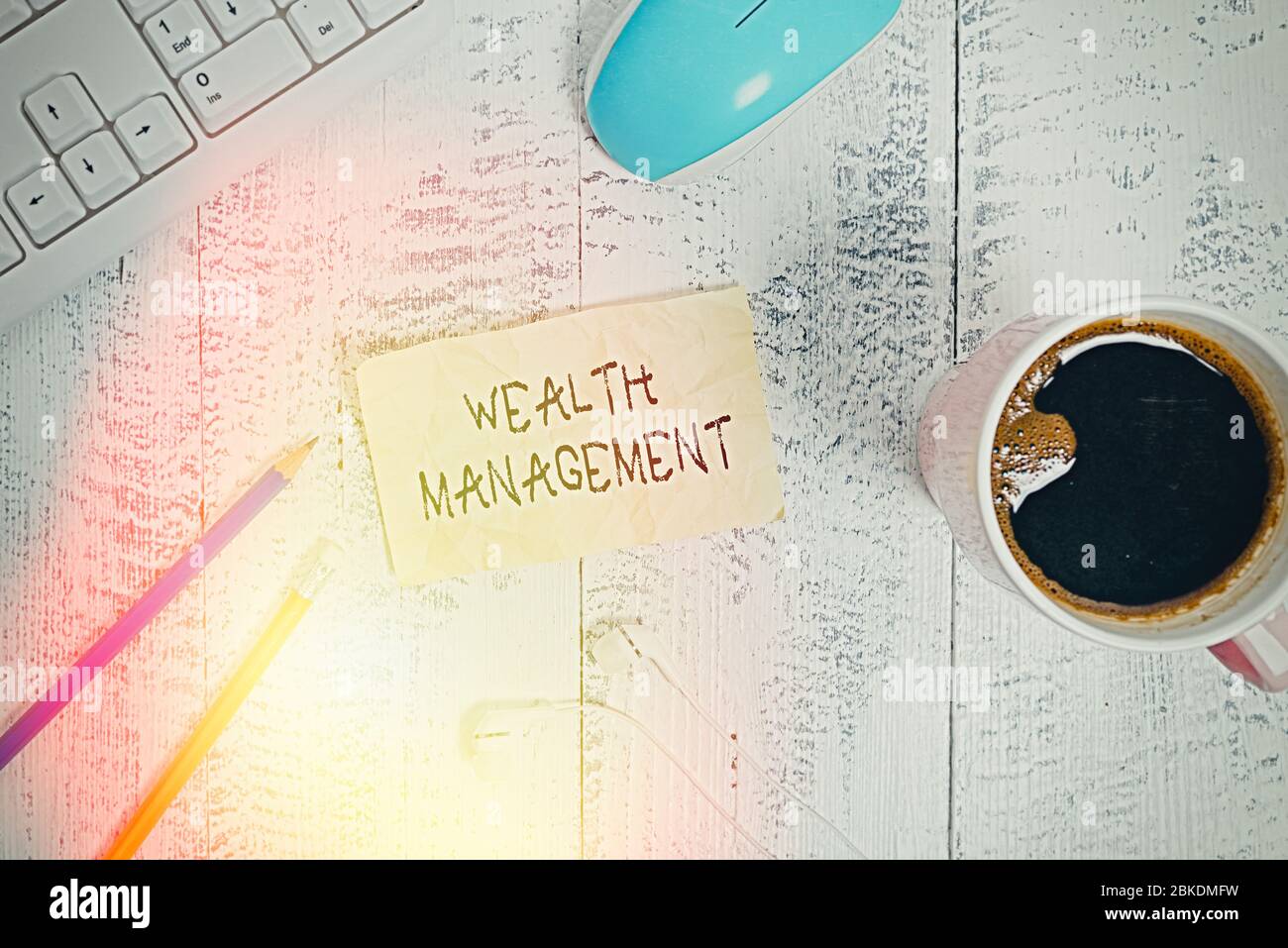 Writing note showing Wealth Management. Business concept for Sustain ...