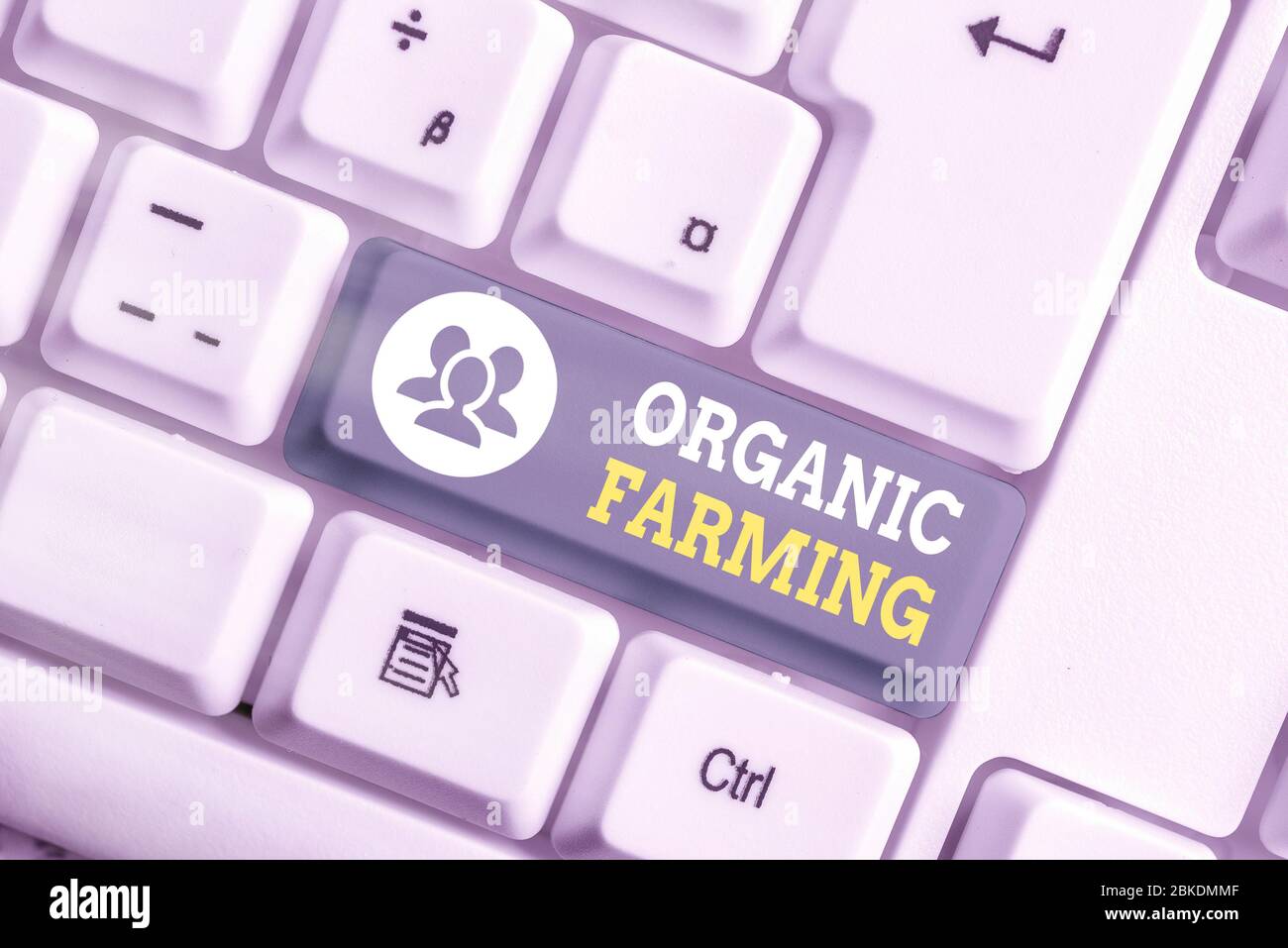 Handwriting text writing Organic Farming. Conceptual photo an ...