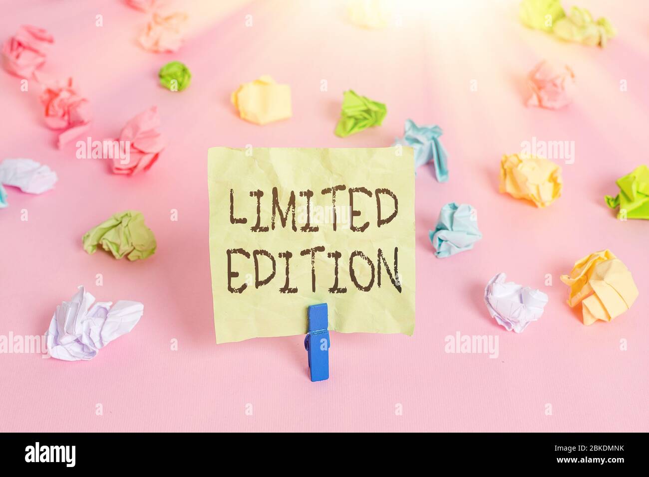 Conceptual hand writing showing Limited Edition. Concept meaning Work ...