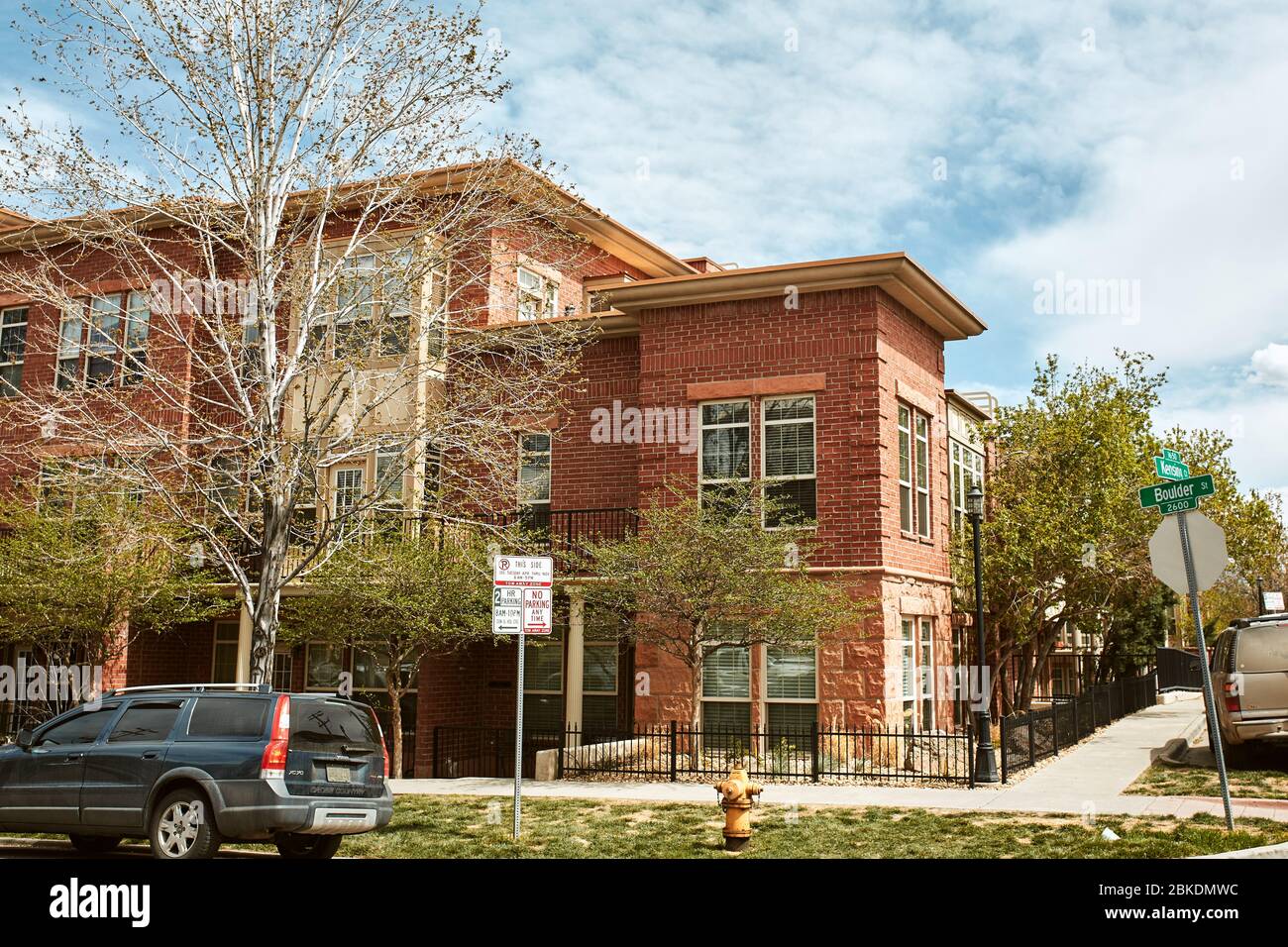 Denver, Colorado - May 1st, 2020: Commercial businesses and modern ...