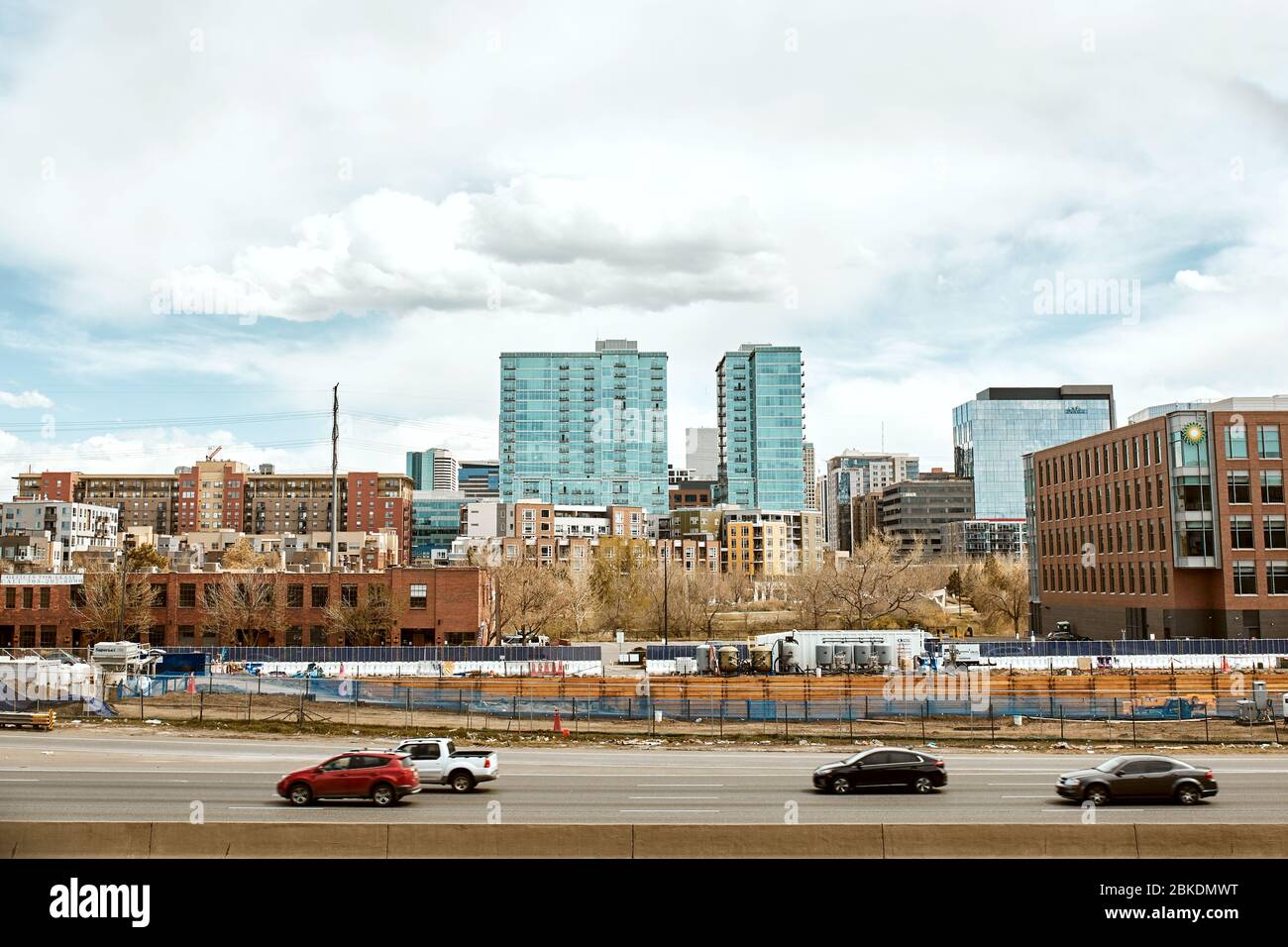 Denver, Colorado - May 1st, 2020: Downtown Denver skyline overlooking ...