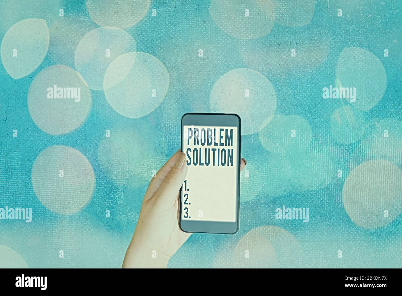 Handwriting Text Problem Solution Conceptual Photo Solving Consists Of