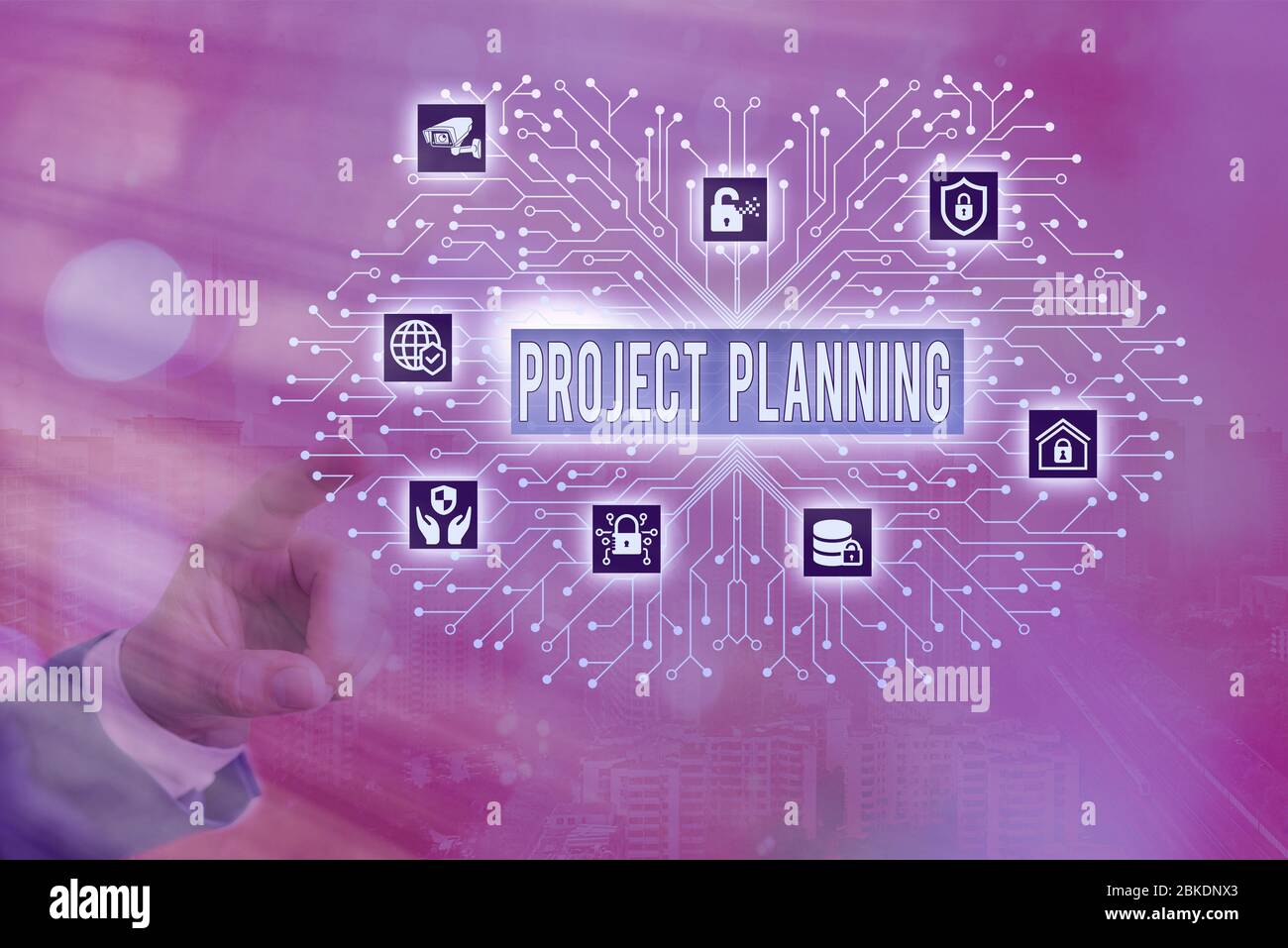 Word writing text Project Planning. Business photo showcasing schedules ...