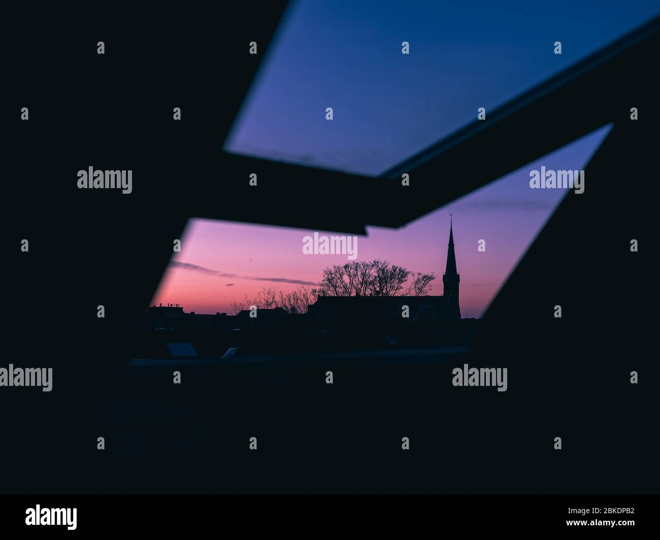 City Viewed Through Open Window, The Hague, Netherlands, Europe Stock ...