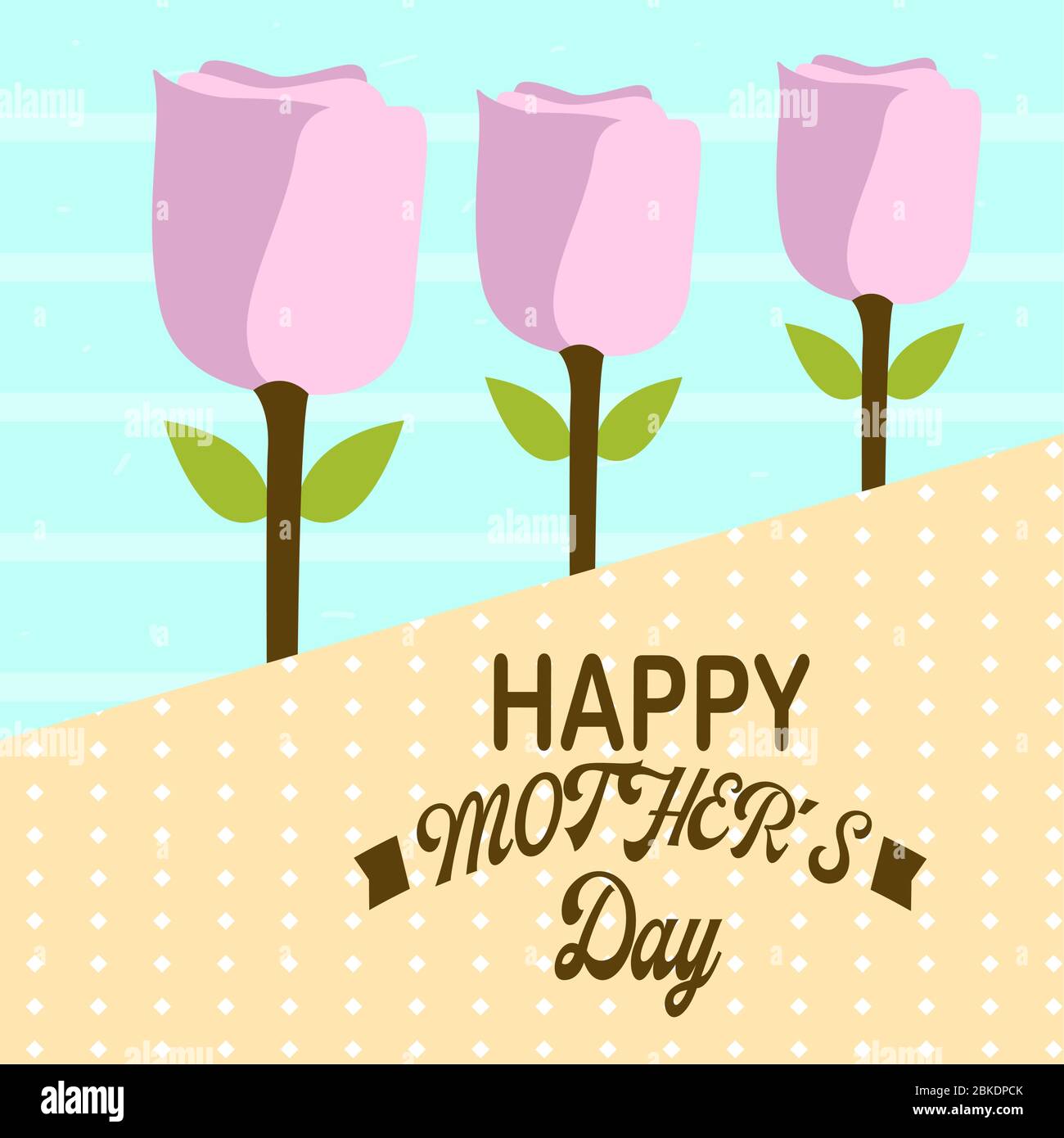 Happy mothers day card with a tulips - Vector Stock Vector Image & Art ...