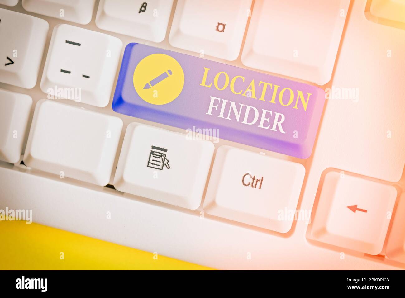 Text sign showing Location Finder. Business photo showcasing A service ...