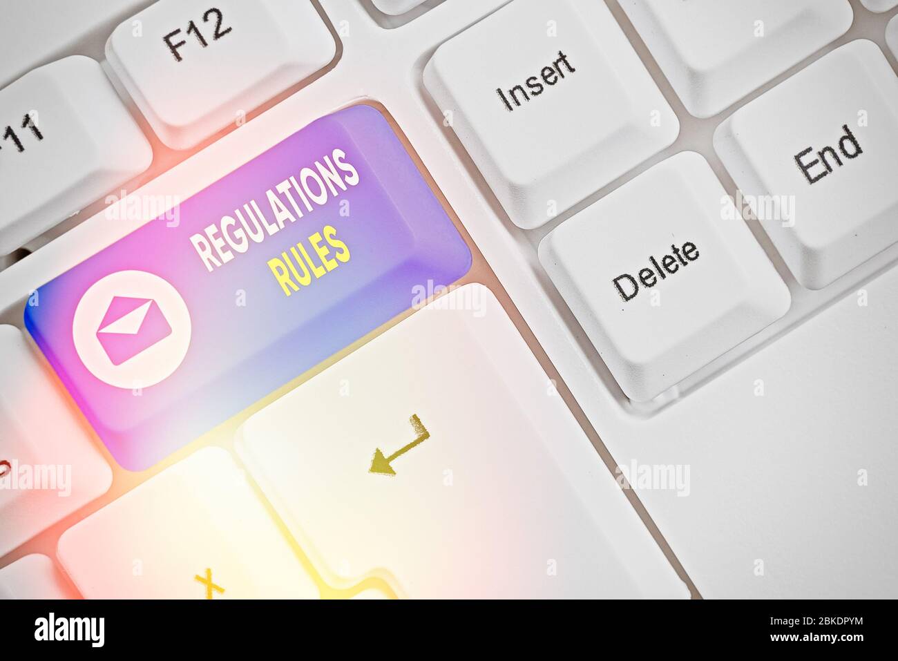 Handwriting text writing Regulations Rules. Conceptual photo Standard ...